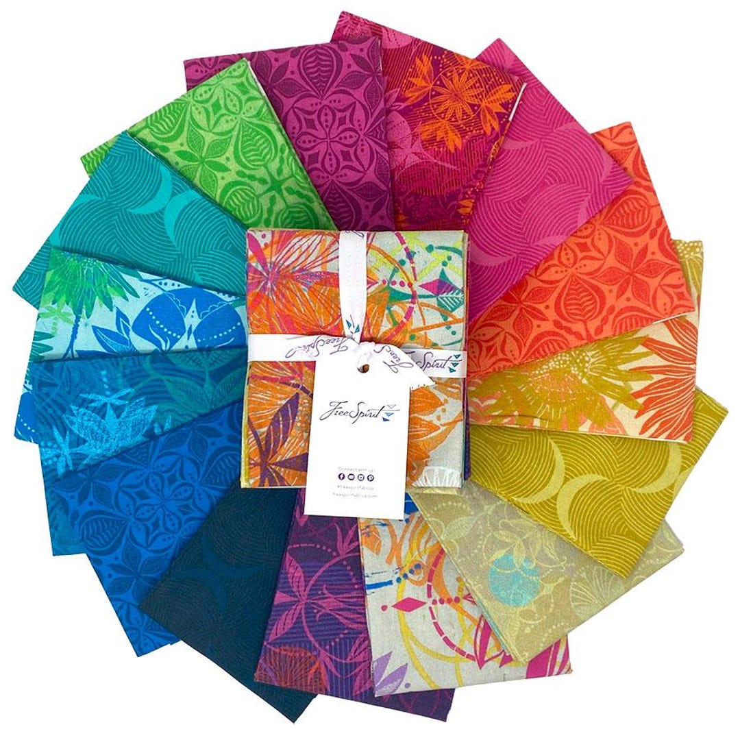 Grace 10 Piece Fat Quarter Bundle by Valorie Wells for Freespirit ...