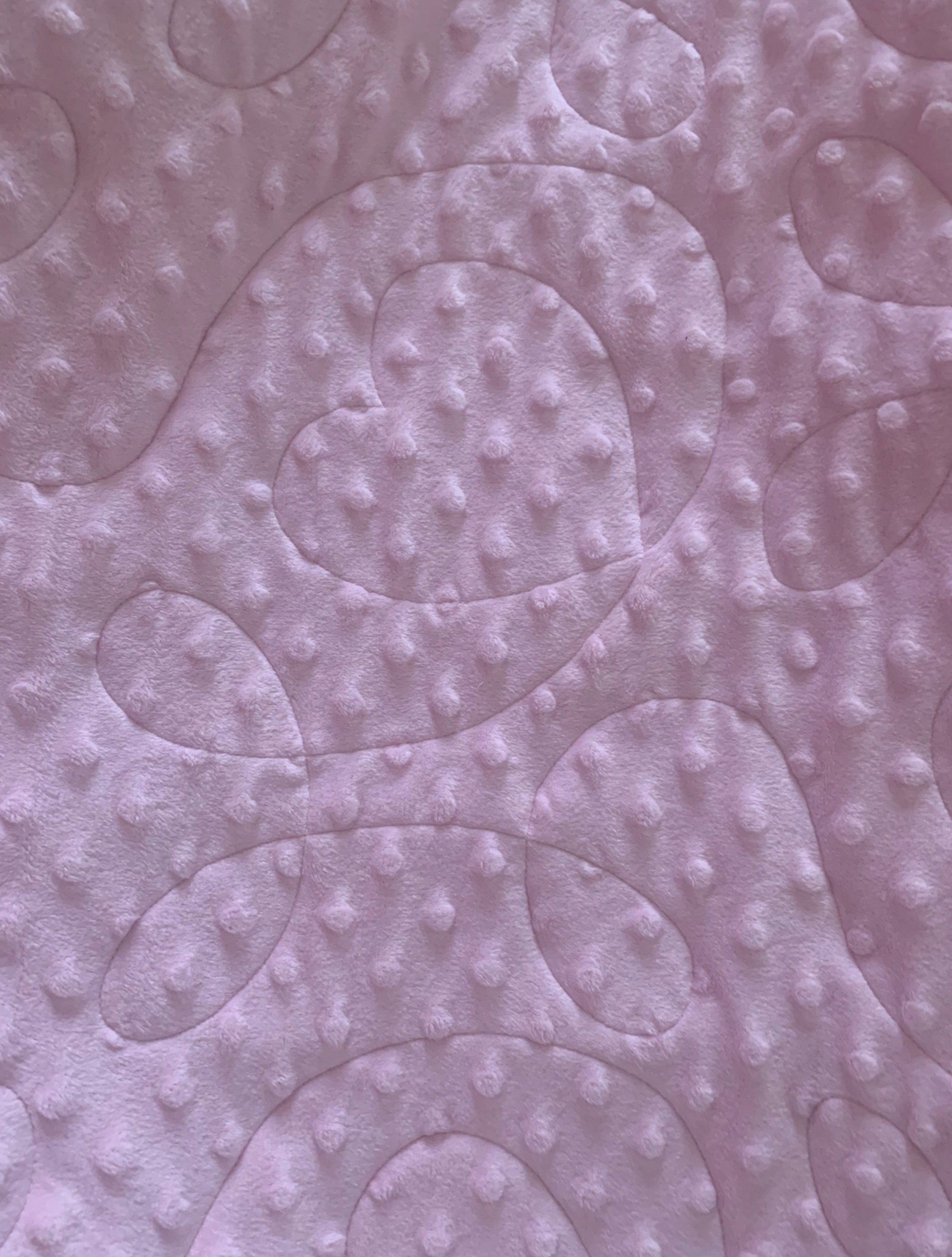 Handmade Baby Quilt in Pink With Snuggle Pink Backing Baby Shower Gift ...