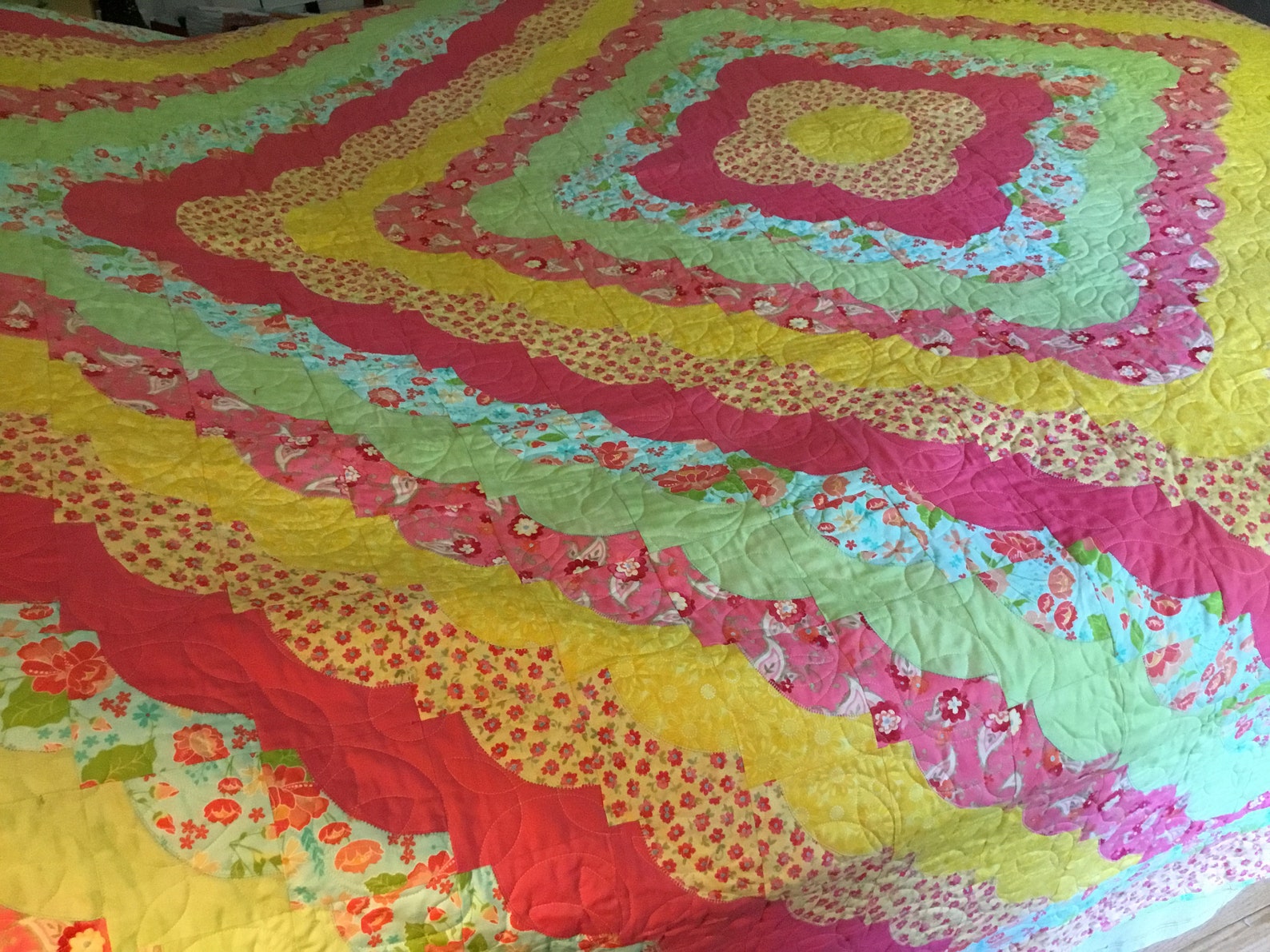 Handmade Queen Quilt-springtime Quilt-gift for Her Birthday - Etsy