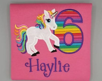 Unicorn 6th birthday | Etsy