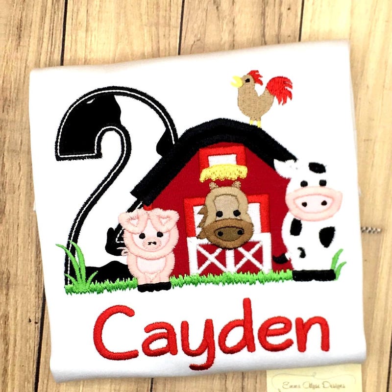 Farm Animal Applique - Etsy