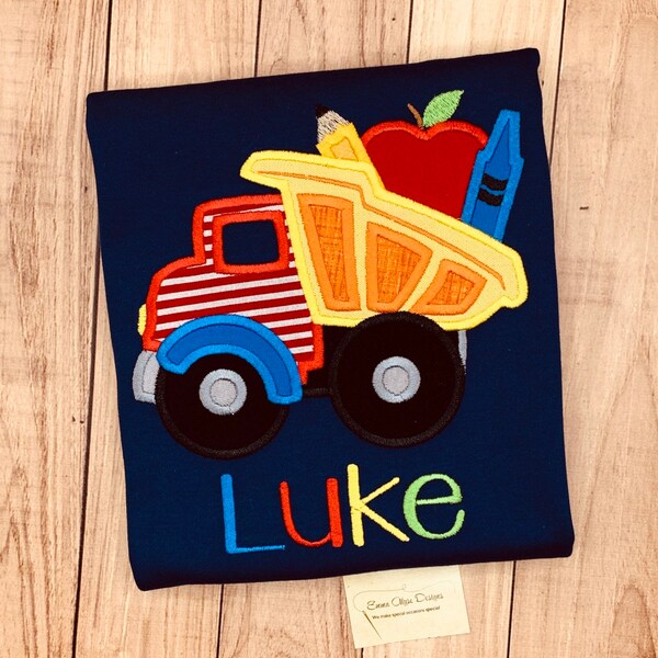 Dump Truck Applique - Etsy