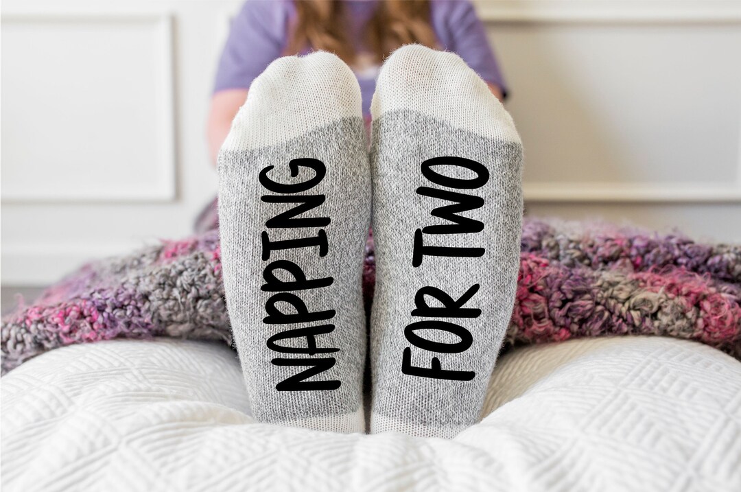 Napping for Two SOCKS, Funny Pregnancy Mother's Day Gift, Pregnancy ...