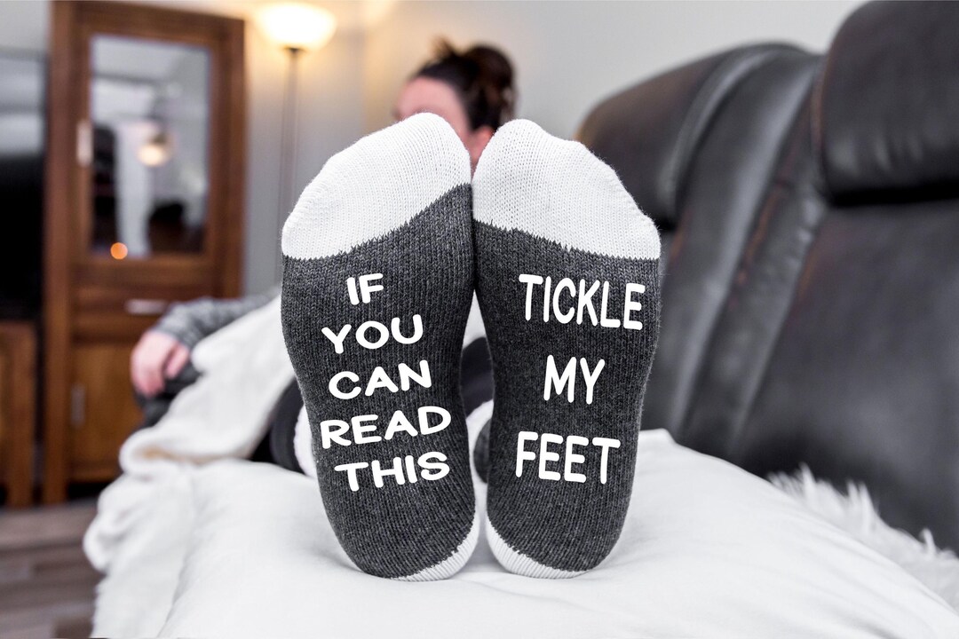 Tickle My Feet Socks, Funny Socks, Gift for Wife, Gift for Mom ...