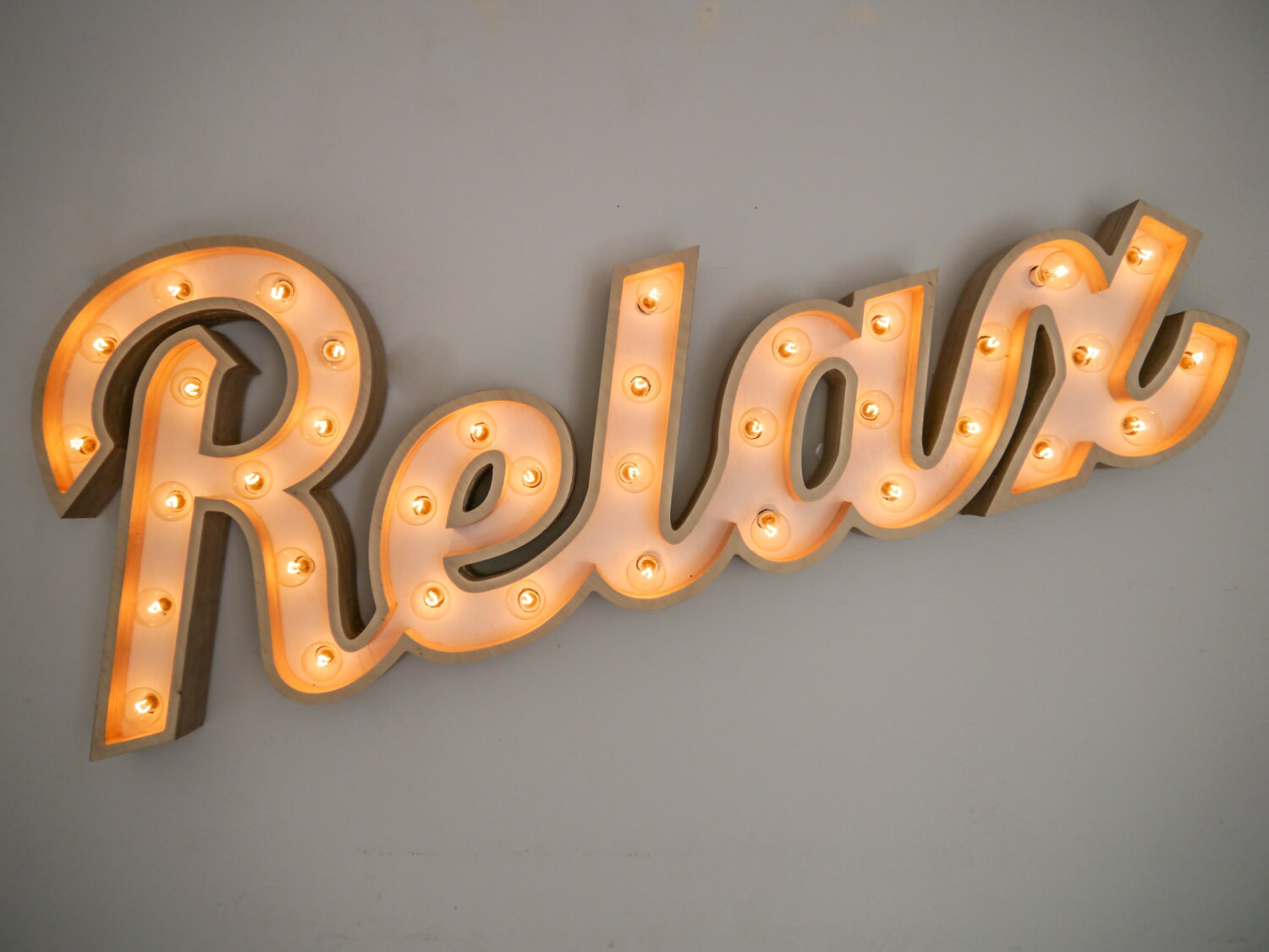 RELAX SIGN | Etsy