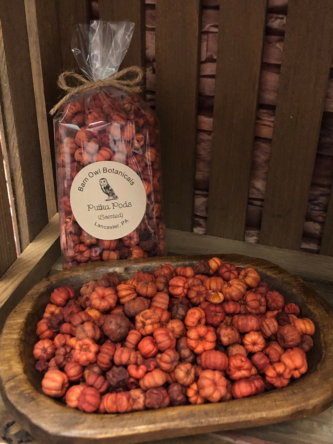 Orange Putka Pods Scented/unscented Natural Botanical That Looks Just ...