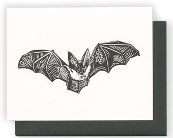 Bat Card | Etsy