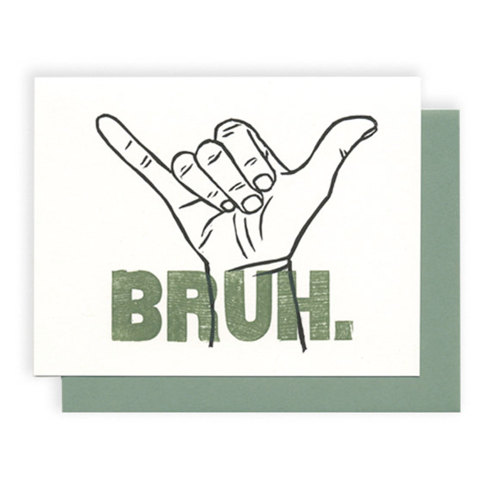 Bruh. CARD - Etsy
