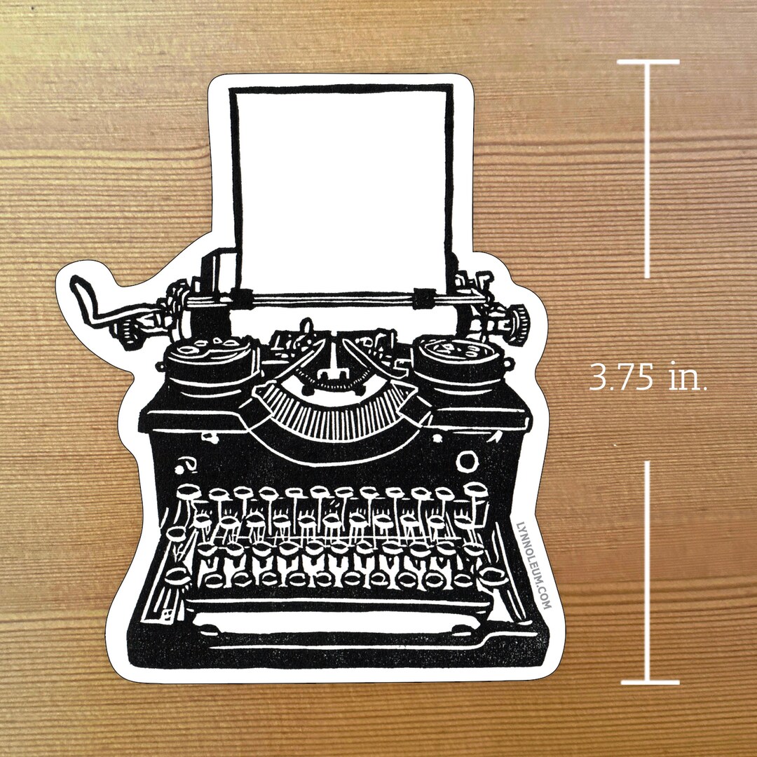 Typewriter (dry Erase) STICKER - Etsy