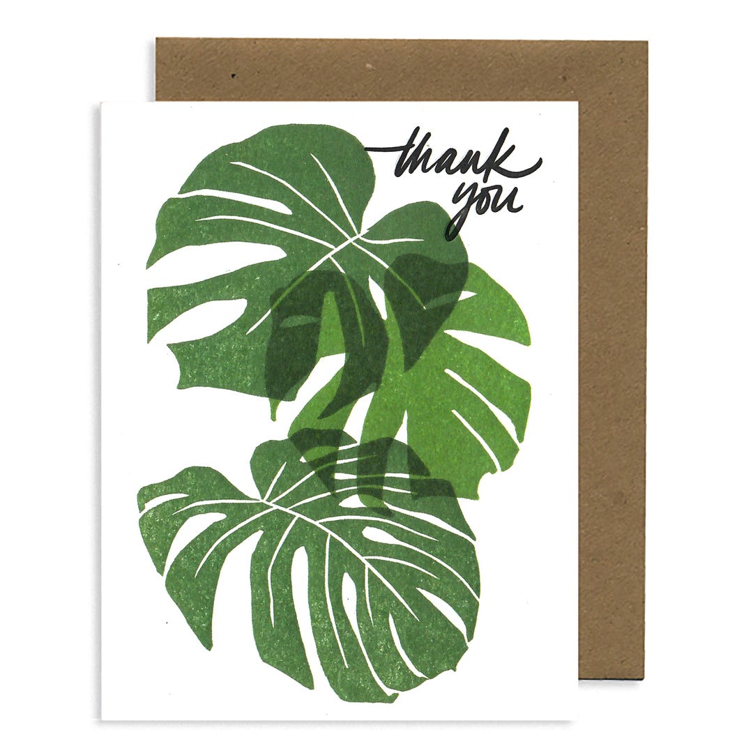 Monstera CARD - Etsy