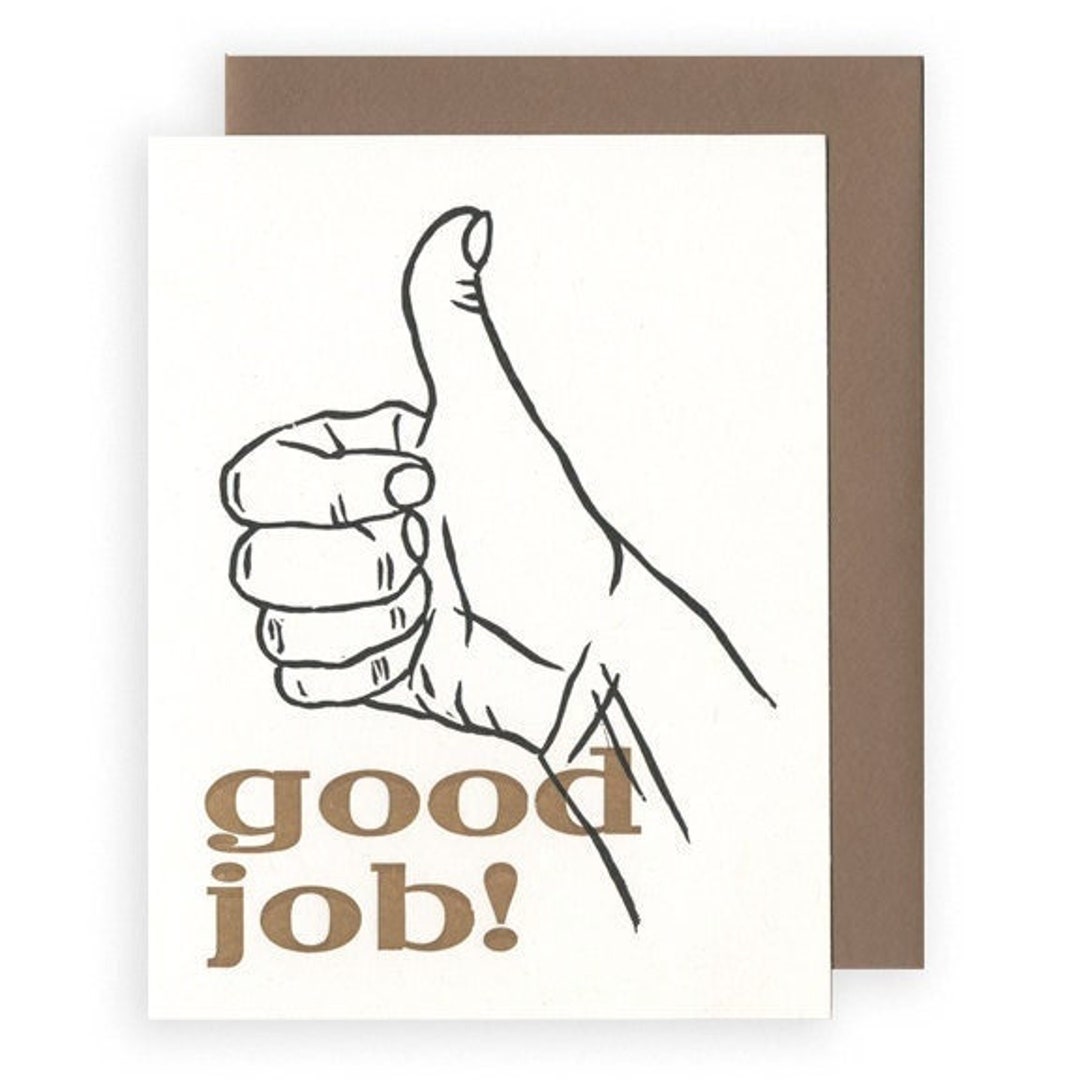 Good Job CARD - Etsy