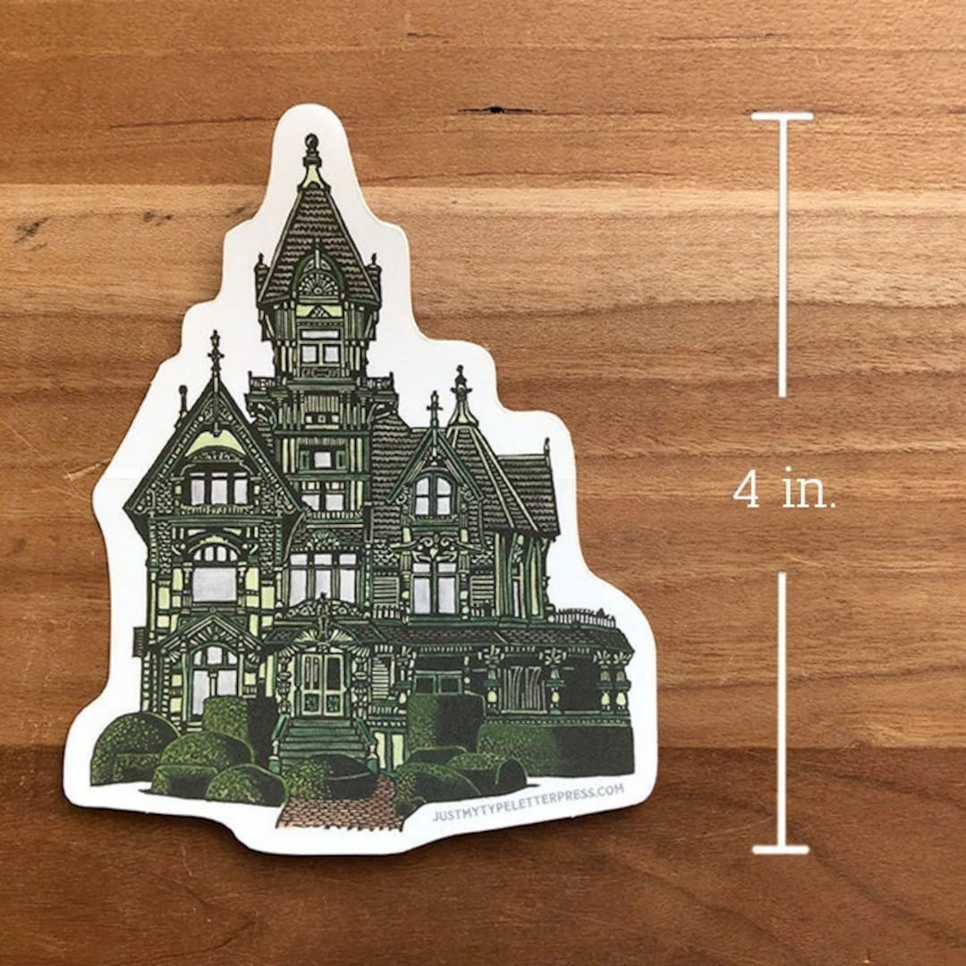 The Carson Mansion STICKER - Etsy