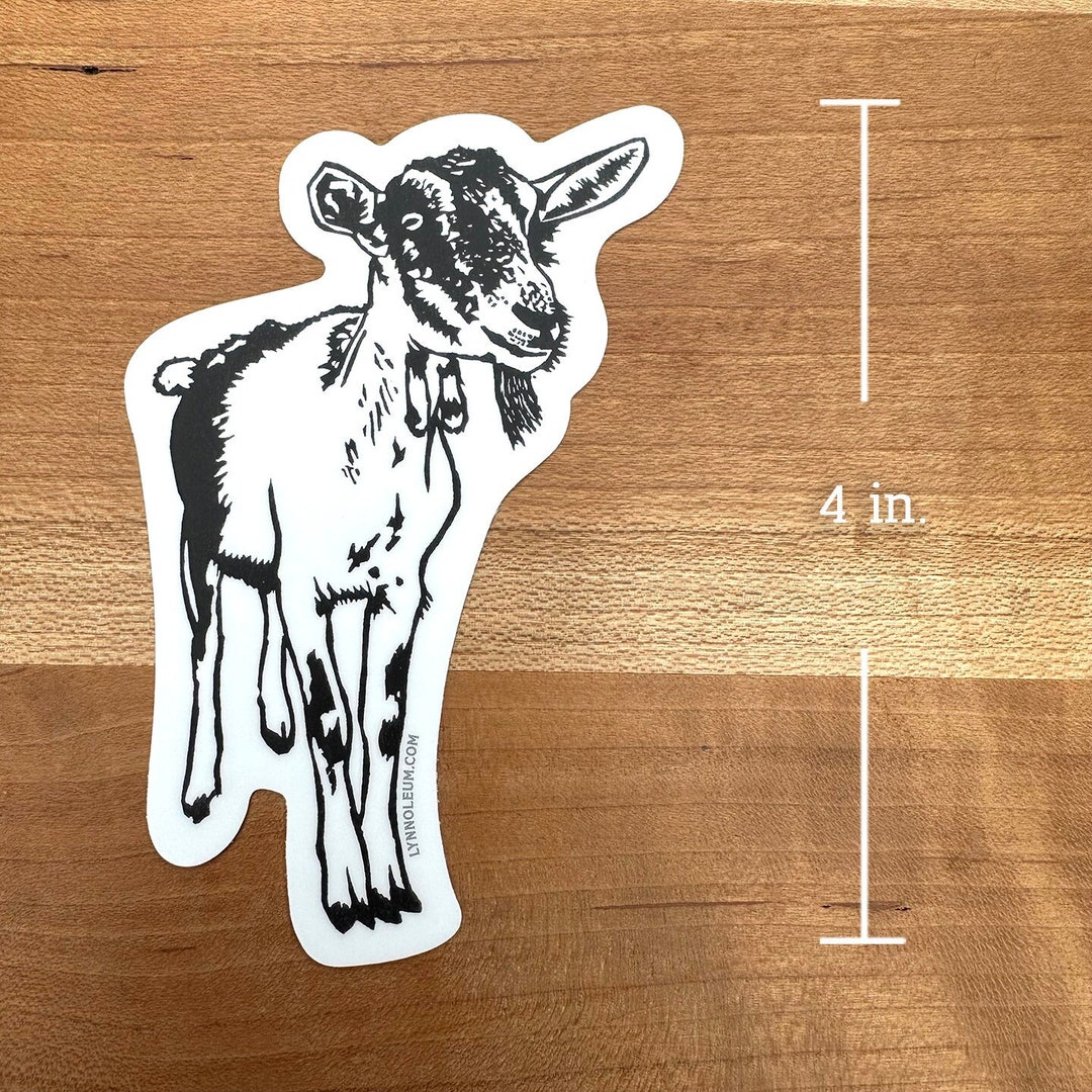 Goat VINYL STICKER - Etsy