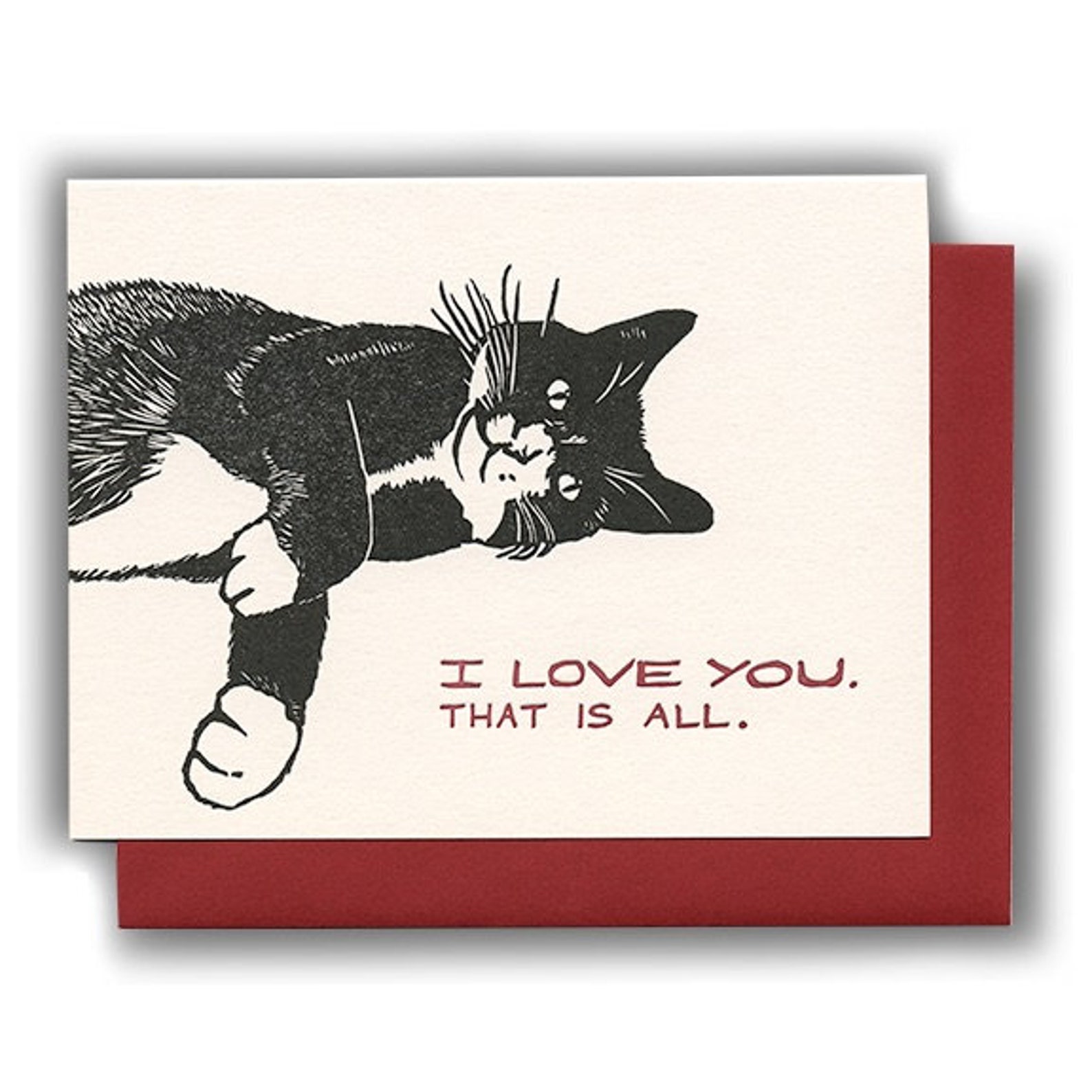 Cat Love CARD - Etsy