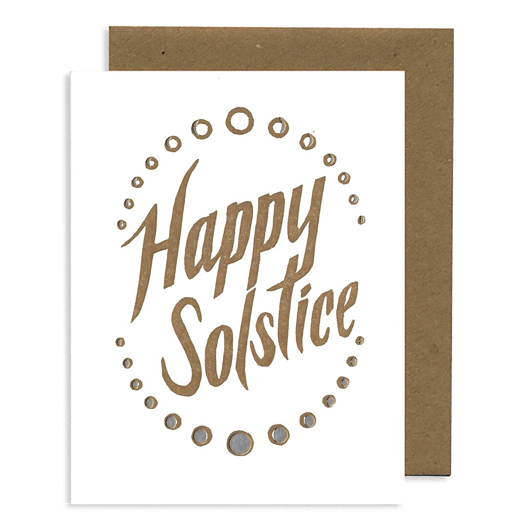 Happy Solstice CARD - Etsy