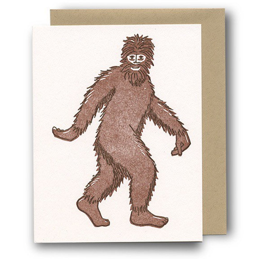 Bigfoot CARD - Etsy