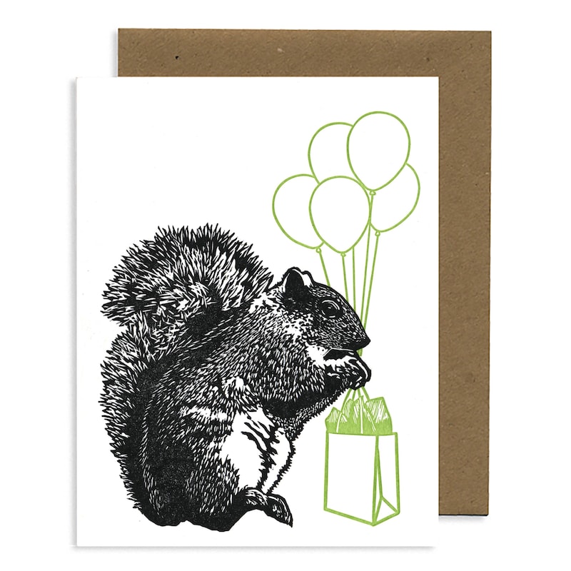 Squirrel Happy Birthday - Etsy