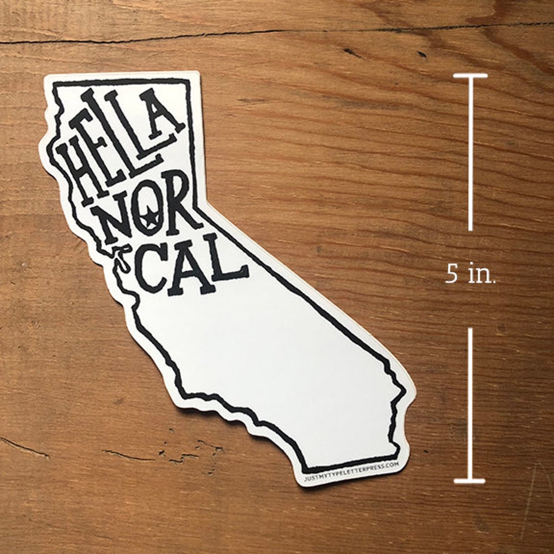 Hella nor Cal STICKER - Etsy