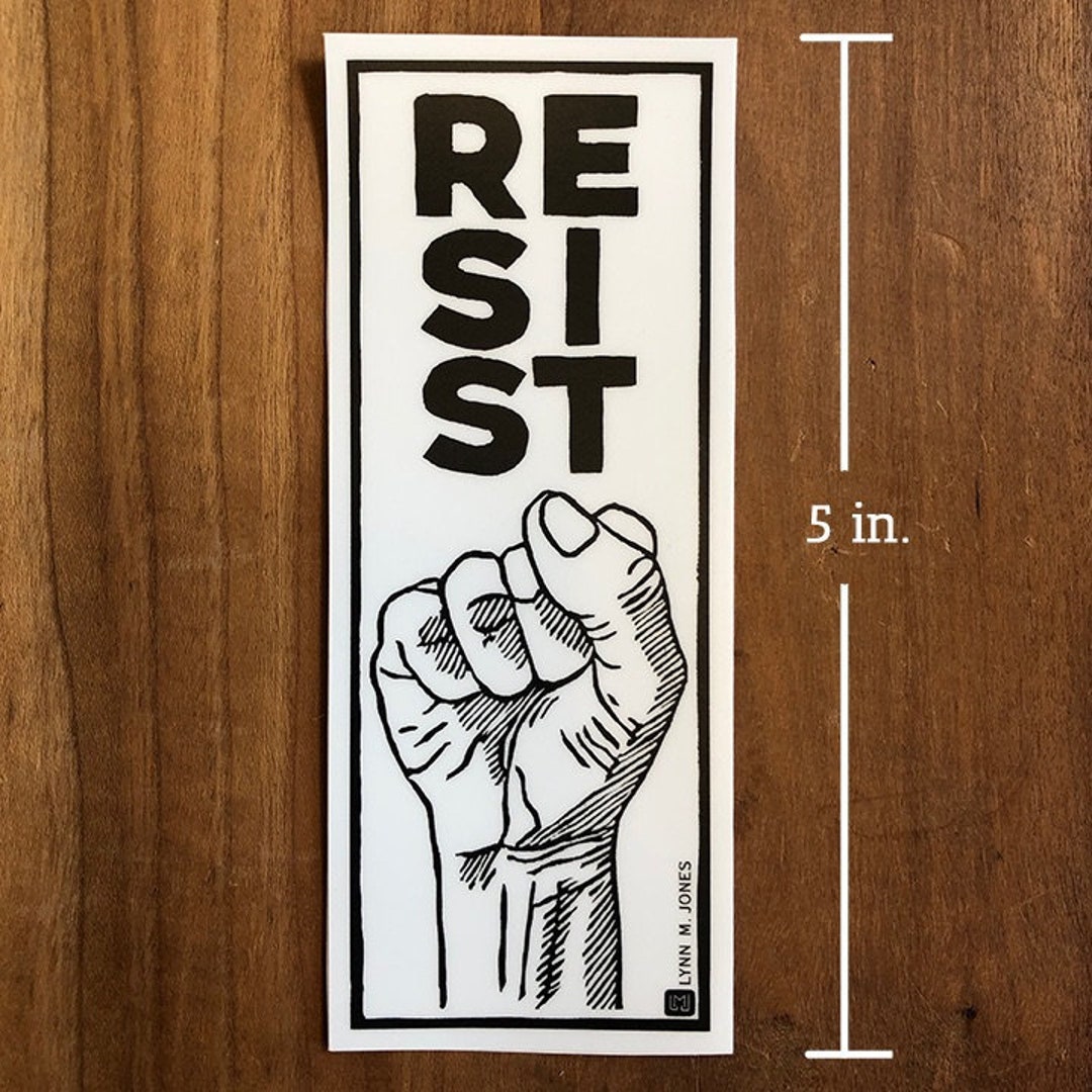 RESIST STICKER - Etsy