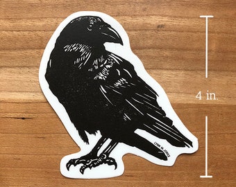 Raven Bird Sticker - Etsy