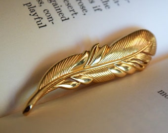 Red Feather Brooch Stainless Steel Enamel Pin Feather Pin | Etsy