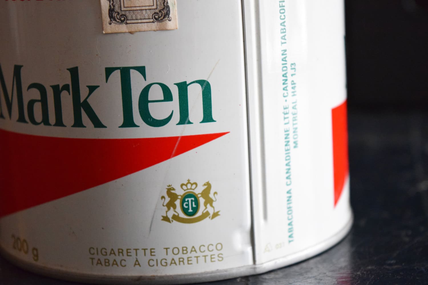 Vintage Mark Ten Tobacco Tin 200g Canadian Imperal Tobacco | Etsy