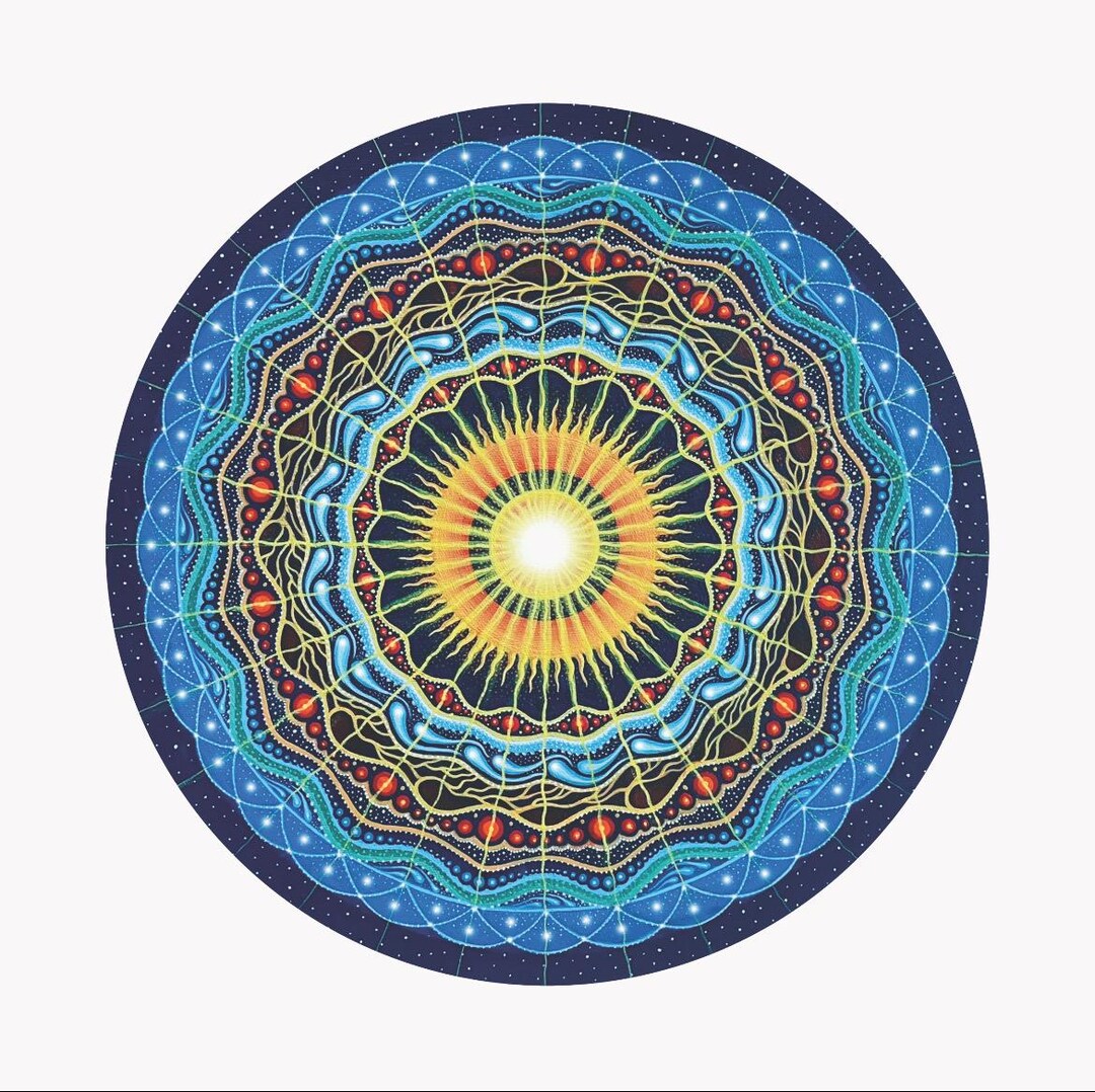 Gaia Mother Earth Mandala Print - Etsy