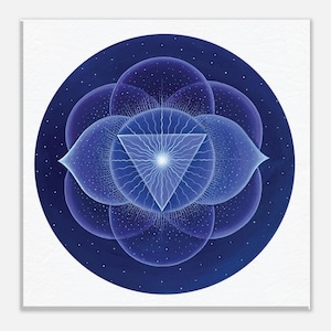 Third Eye Chakra - Ajna Chakra Canvas Print 30x30 Cm / 12x12″ - Etsy