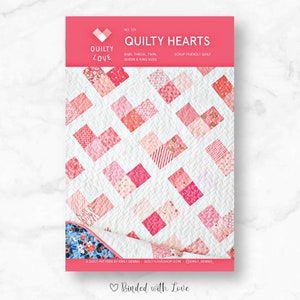 Quilty Hearts by Quilty Love | Printed Paper Pattern | Modern Quilt ...