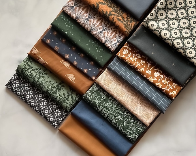 Curated Fat Quarter Bundle | 16 Fat Quarters | Hand Selected Art Gallery and Cotton + Steel ...