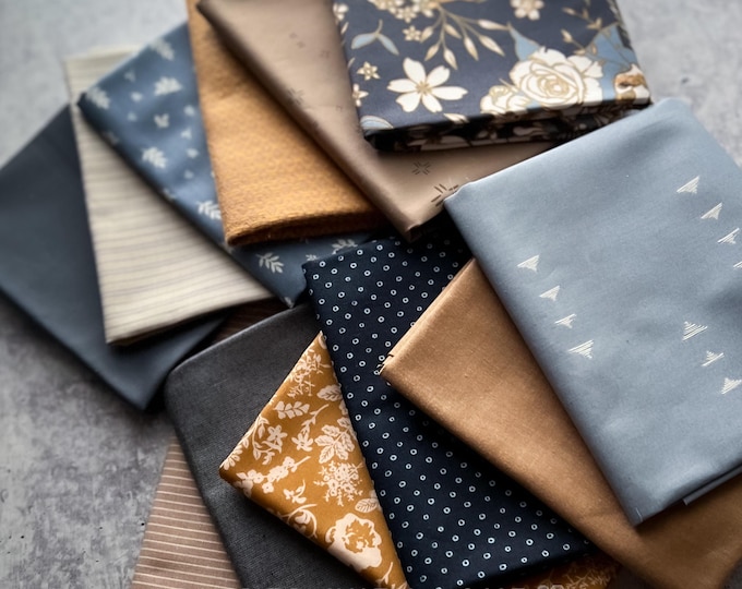 Curated Fat Quarter Bundle | 12 Fat Quarters | Hand Selected Quilting Bundle | Quilting Fabric ...