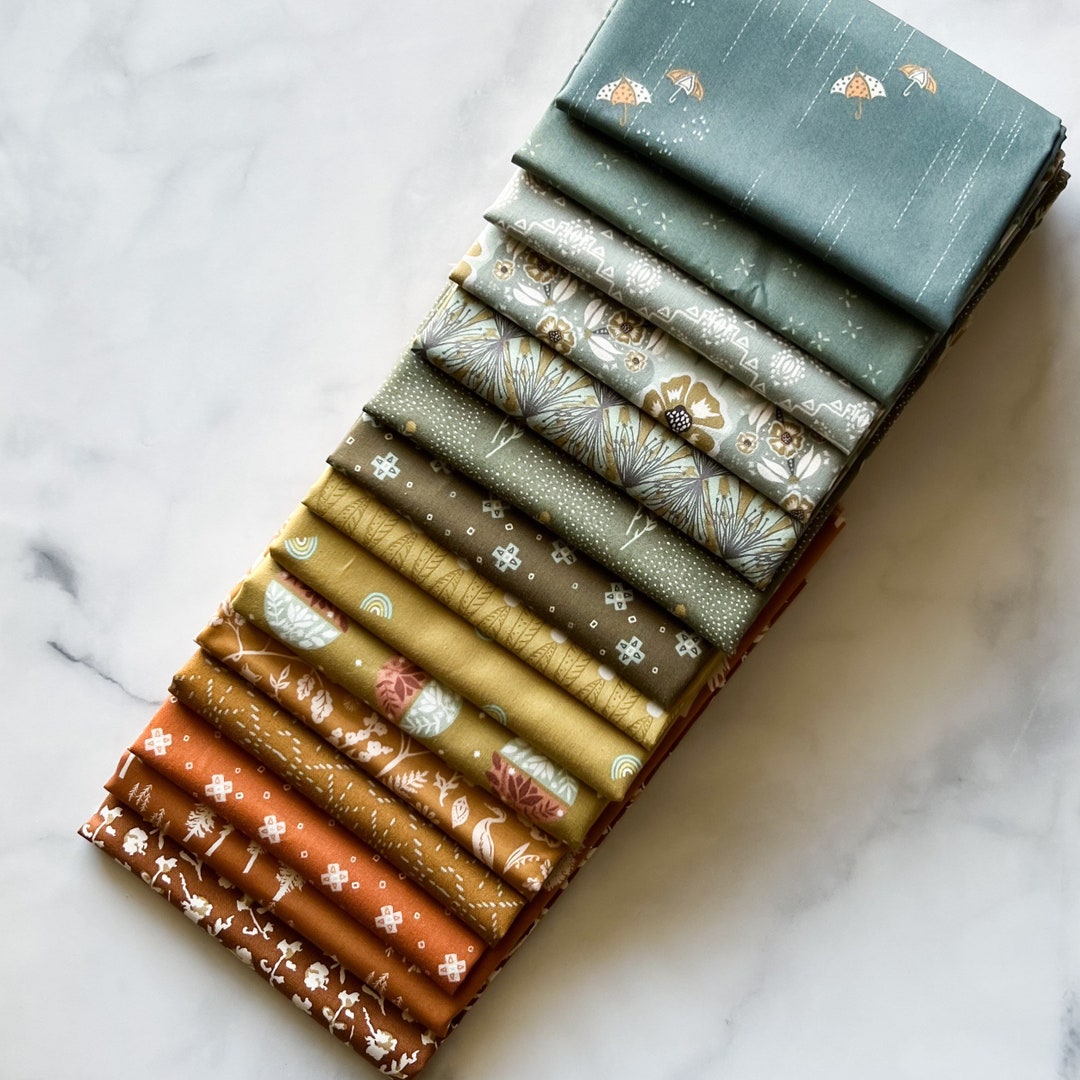 Curated Fat Quarter Bundle 15 Fat Quarters Hand Selected Art Gallery Fabrics and Cotton Steel ...