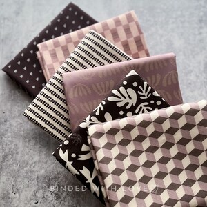 Duval Collection by Suzy Quilts 6 Prints in Purple Colorway Art Gallery Fabrics Fat Quarter ...