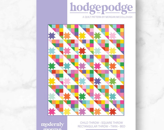 Hodgepodge by Modernly Morgan | Paper Pattern | Modern Quilt Pattern ...