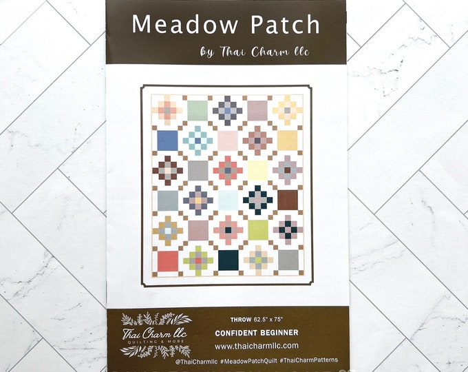 Meadow Patch Quilt by Thai Charm LLC | Printed Paper Pattern | Modern ...