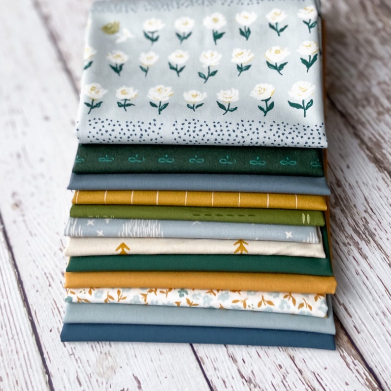 Curated Fat Quarter Bundle 12 Fat Quarters Hand Selected | Etsy