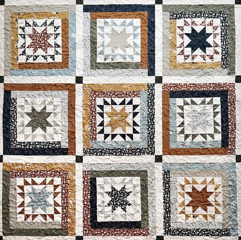 Cabin Nights Quilt Kit Pattern by Prairie Quilt Co PATTERN - Etsy