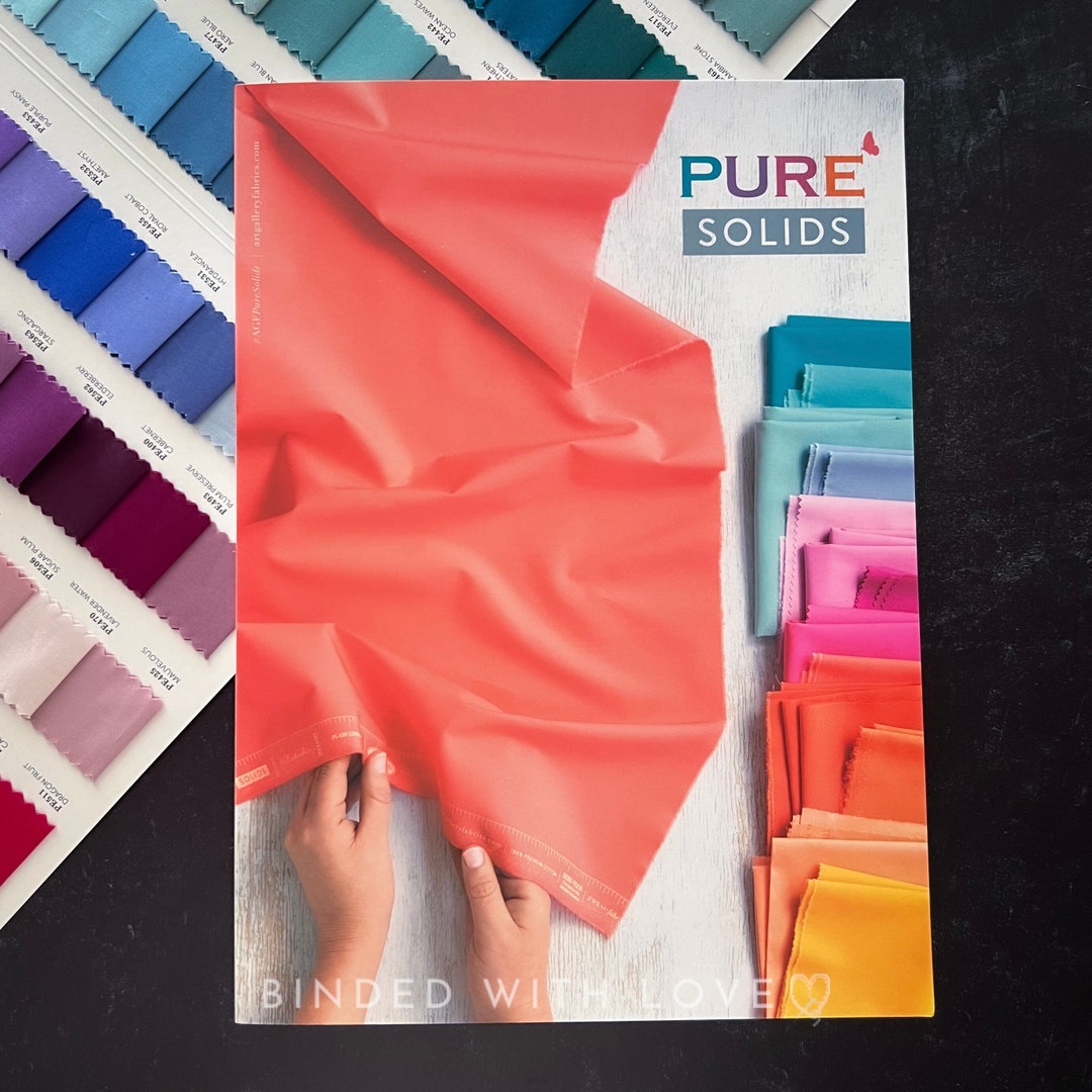 Art Gallery Fabrics 2024 Pure Solids Color Card | Pure Solids Full ...