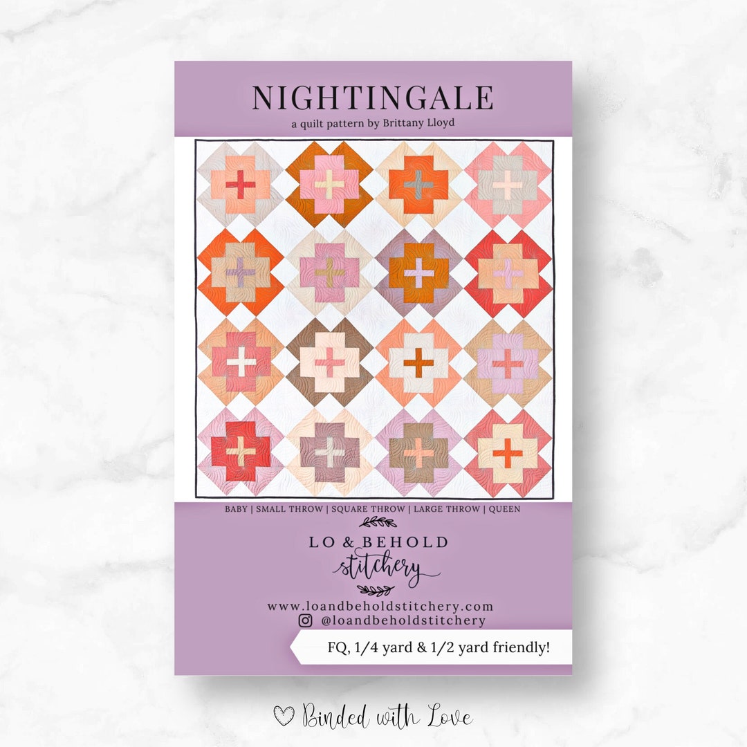 Nightingale Quilt Pattern by Lo & Behold Stitchery | Printed Paper ...
