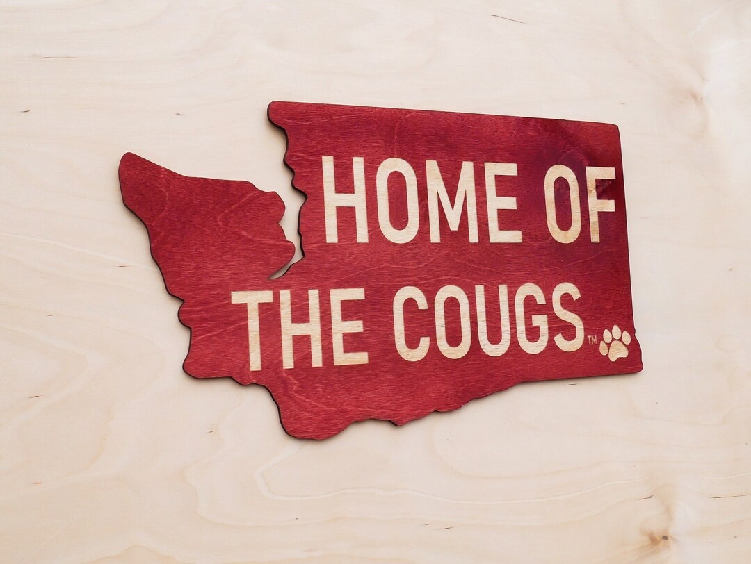 Home of the Cougs Wooden Sign - Etsy