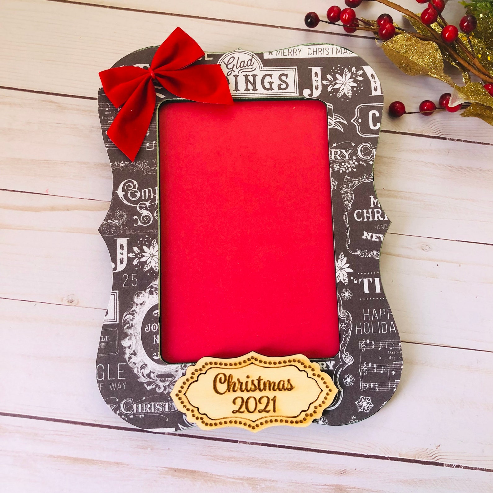 Tis the Season-christmas Frames-christmas Picture Frame-custom Picture ...