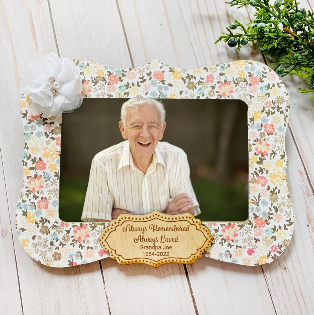 Memorial Frame for Dad Brother Uncle Grandpa Personalized Photo Fame ...
