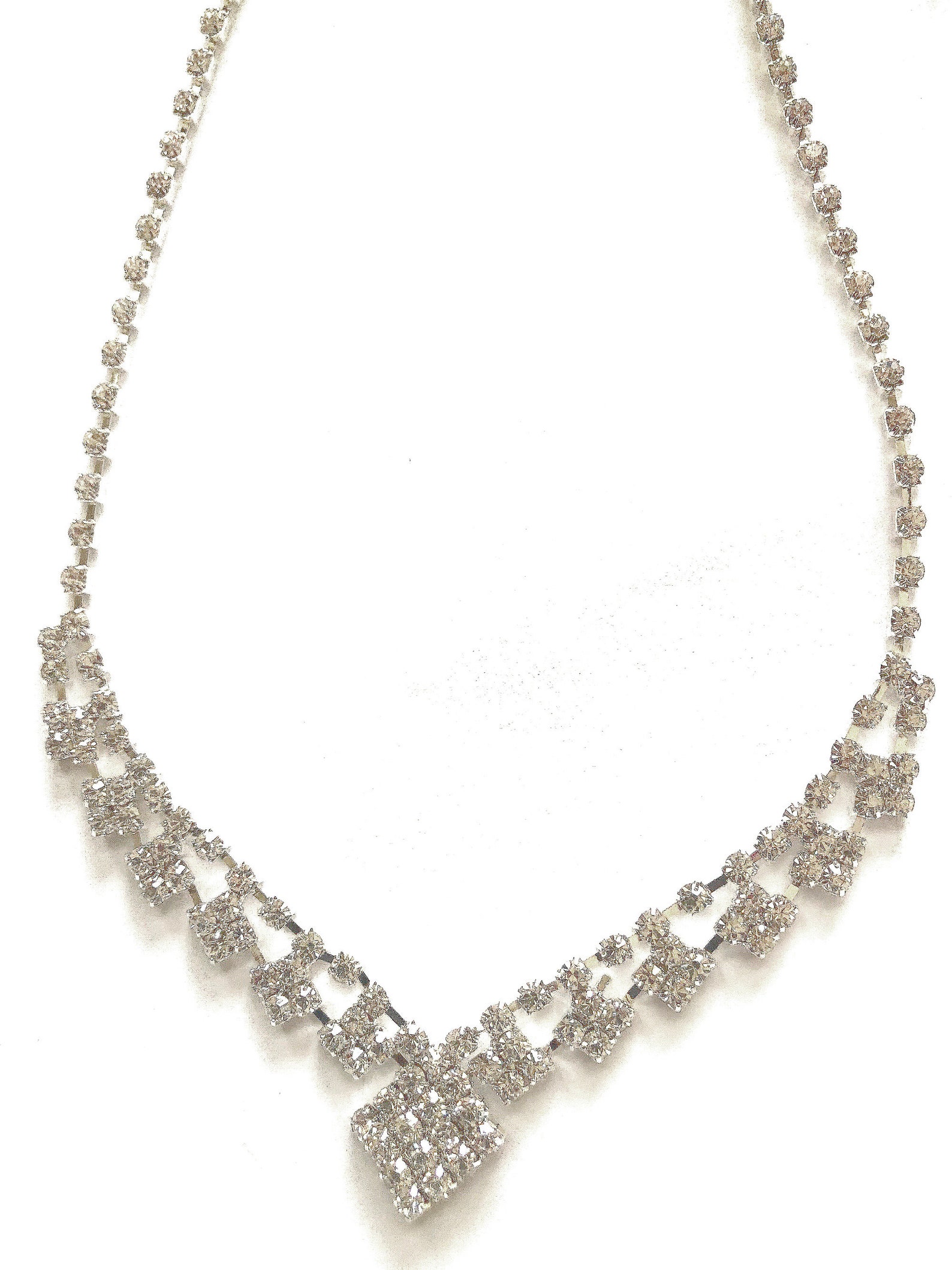 Glamour Necklace Retro vintage Style with Ton of Embedded | Etsy