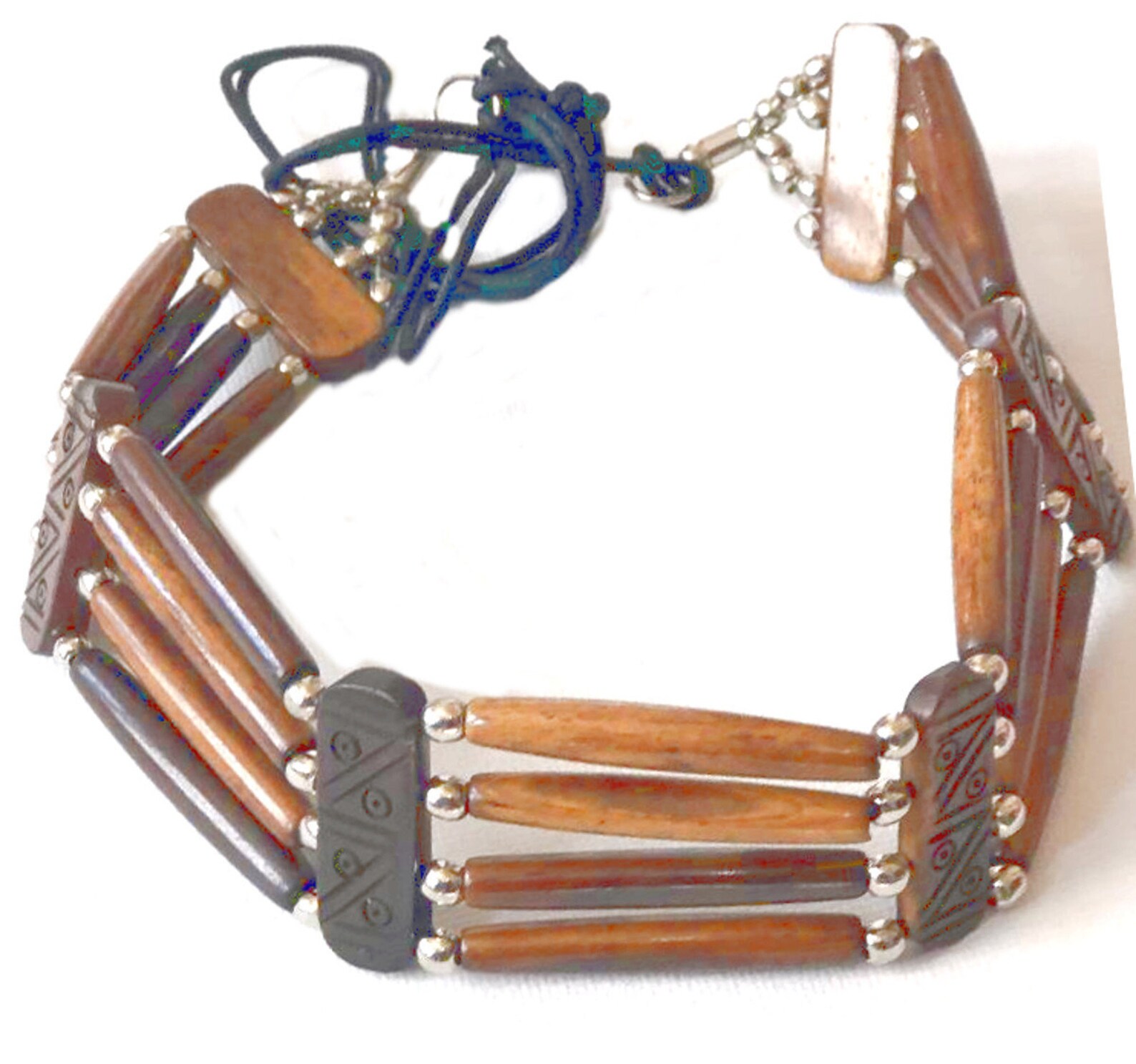 Brown Bone Choker Necklace Hand Crafted 4 Strand Buffalo Bone - Etsy