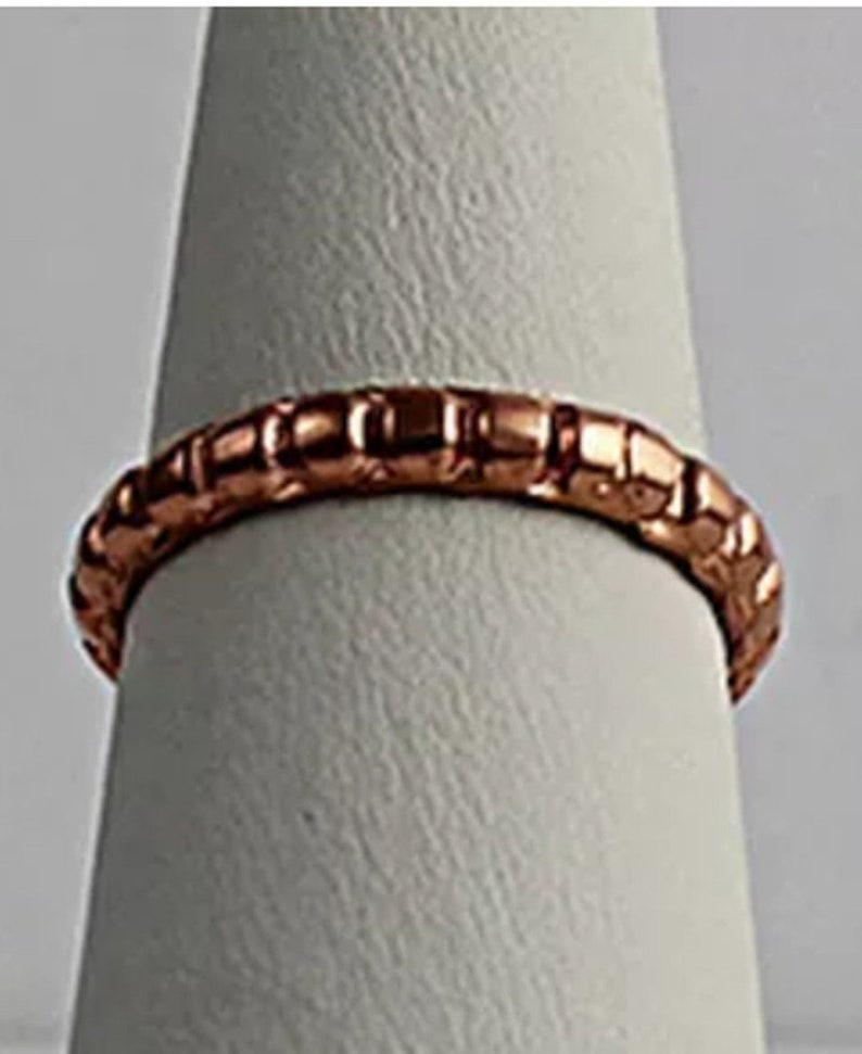 Pure Copper Beaded Ring for Arthritis or Joint Pain Relief | Etsy