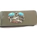 Native American Hand Crafted Money Clip With Sterling Silver Leaf With ...