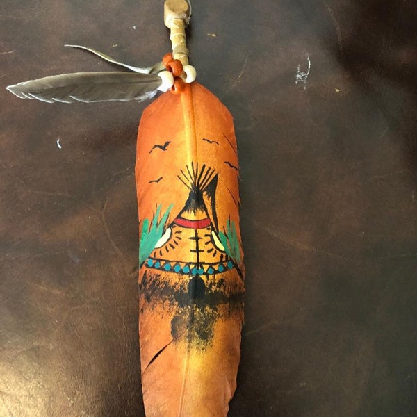 Hand Painted Eagle Feathers - Etsy