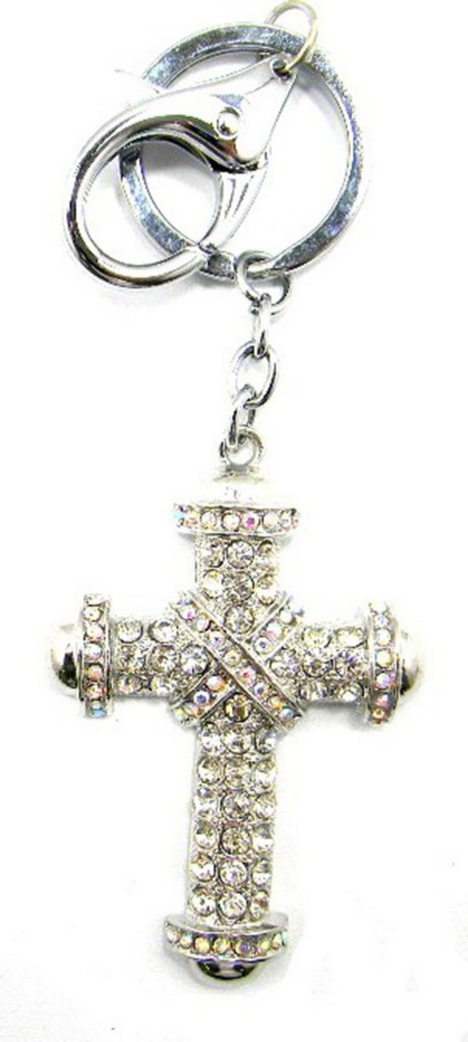 Large Crosses Cross Rhinestone Crystal Key Chains Holders - Etsy.de