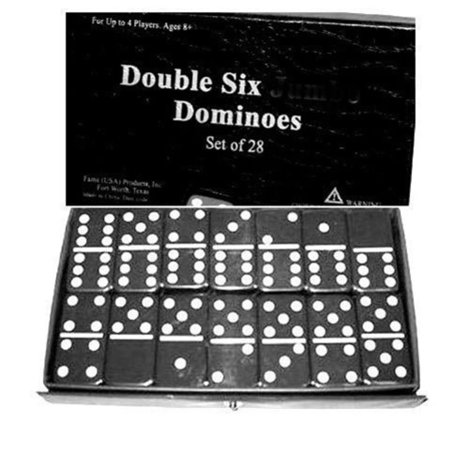 Rare Dominoes Set 28 Double 6 Marbalized Quality Tiles Black | Etsy