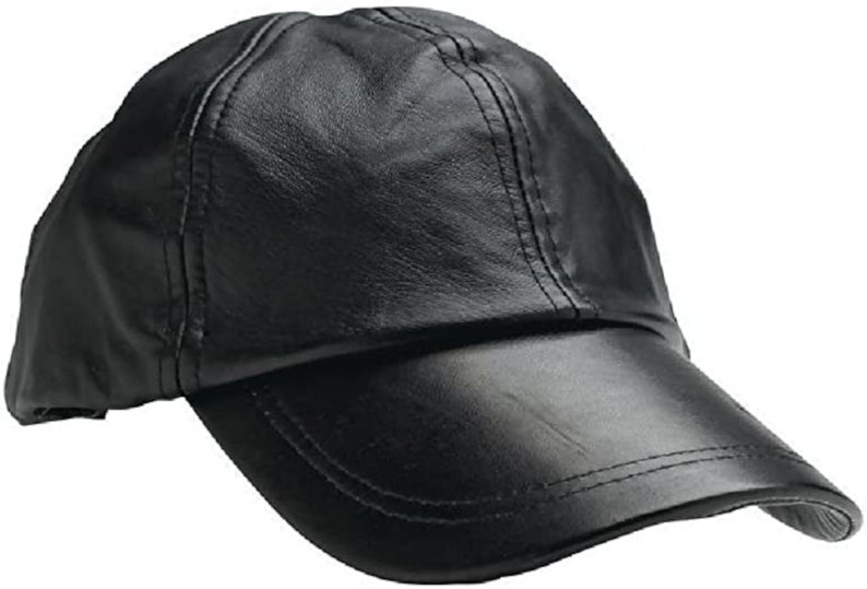Genuine Leather Hat Cap Base Ball Cap Adjustable Velcro Closer - Etsy